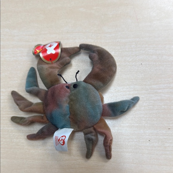Ty | Toys | Rare Ty Multicolor Crab Plush Claude The Crab A Beanie Baby ...